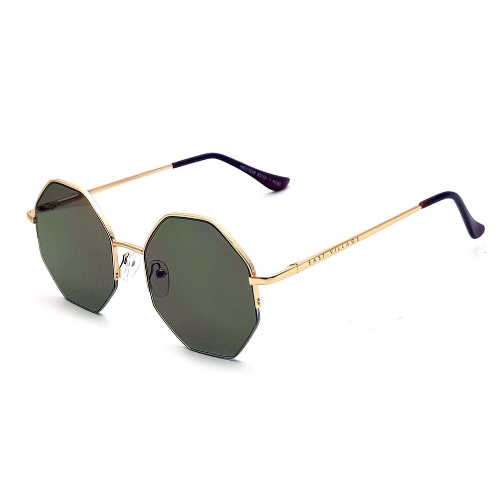 East Village 'Hector' Hex Sunglasses Gold – Ruby Rocks